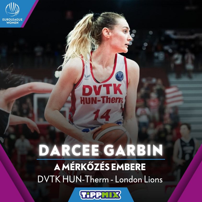 Szavazz Te is Darcee Garbinra, legyen ő az Euroliga-selejtező legjobb ...