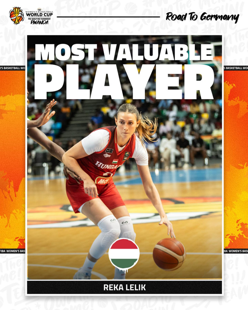 Lelik Réka a ruandai női kosárlabda világbajnoki előselejtező MVP-je - Amíg Élek Én